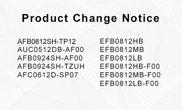 Product Change Notice