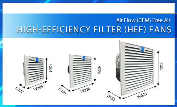 Delta high-efficiency filter (HEF) fans